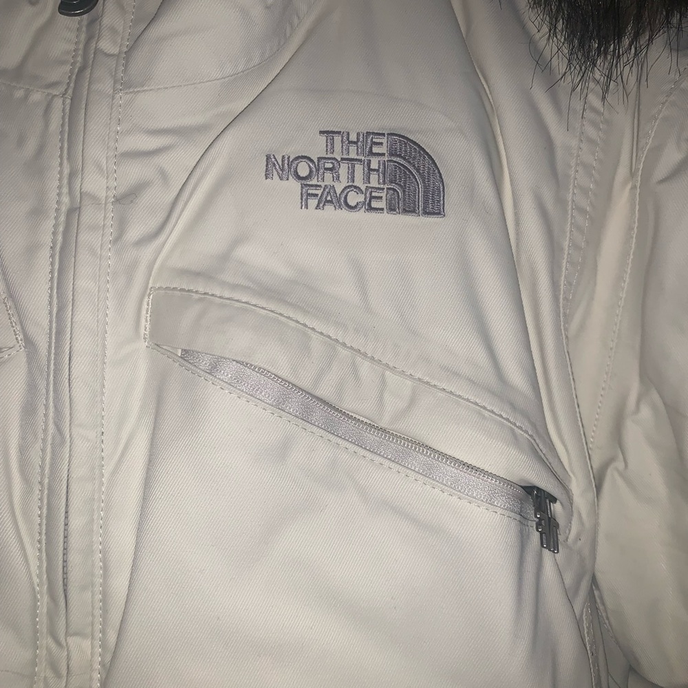 Off White North Face Long Puffer Bubble Coat - Gem